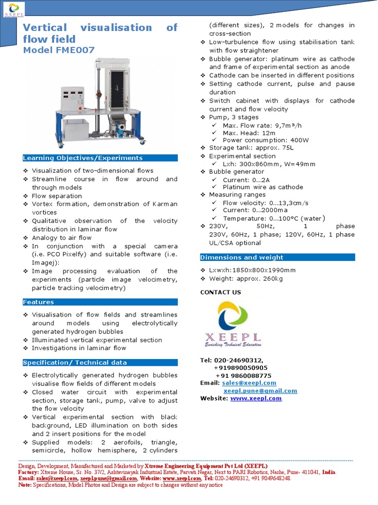 FME 007 Vertical Visualisation of Flow Fields | PDF | Vortices | Cathode