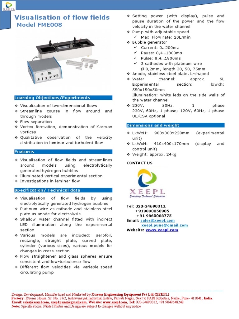 FME 008 Visualisation of Flow Fields | PDF | Vortices | Dynamics ...