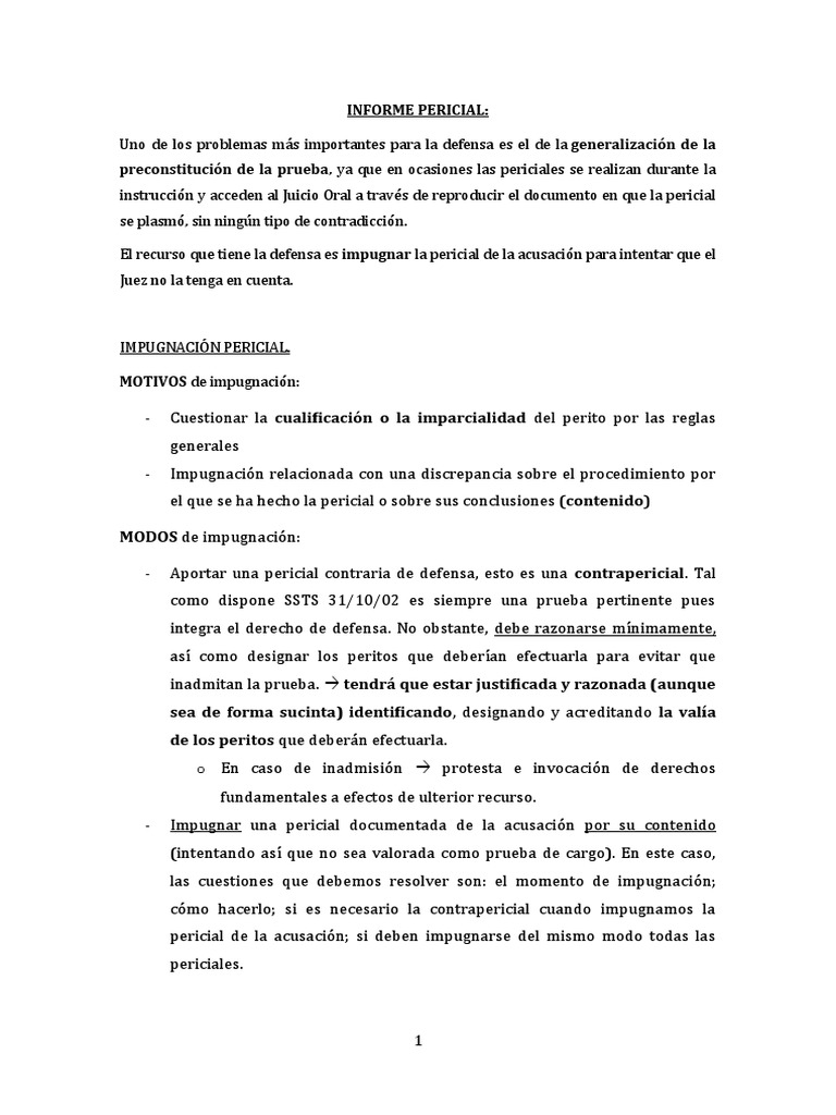 Informe Pericial | PDF