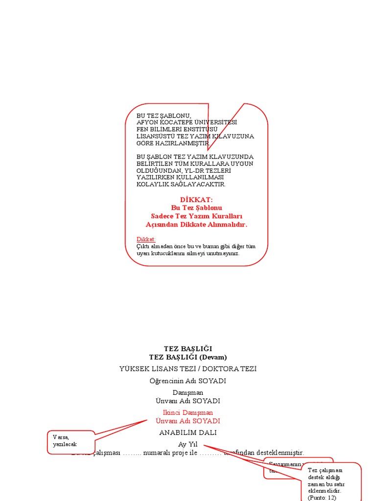 Tez Word Sablon | PDF