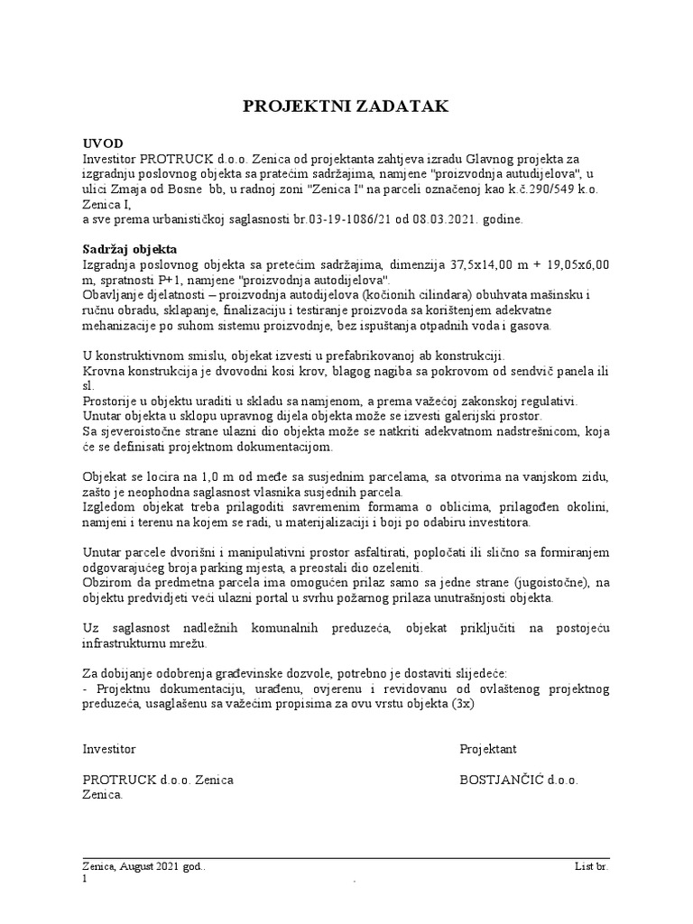 Projektni Zadatak | PDF