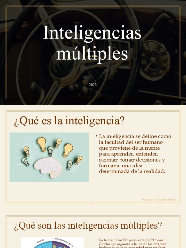 Teoría de las Inteligencias Múltiples | PDF | Inteligencia | Pensamiento