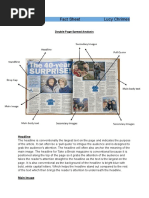 Double Page Spread Design Analysis | PDF | Serif | Page Layout
