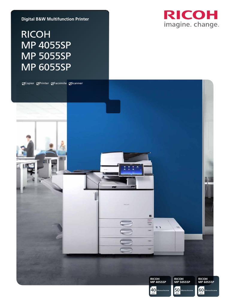 5-Ricoh-MP4055SP, MP5055SP, MP6055SP | PDF | Printer (Computing ...