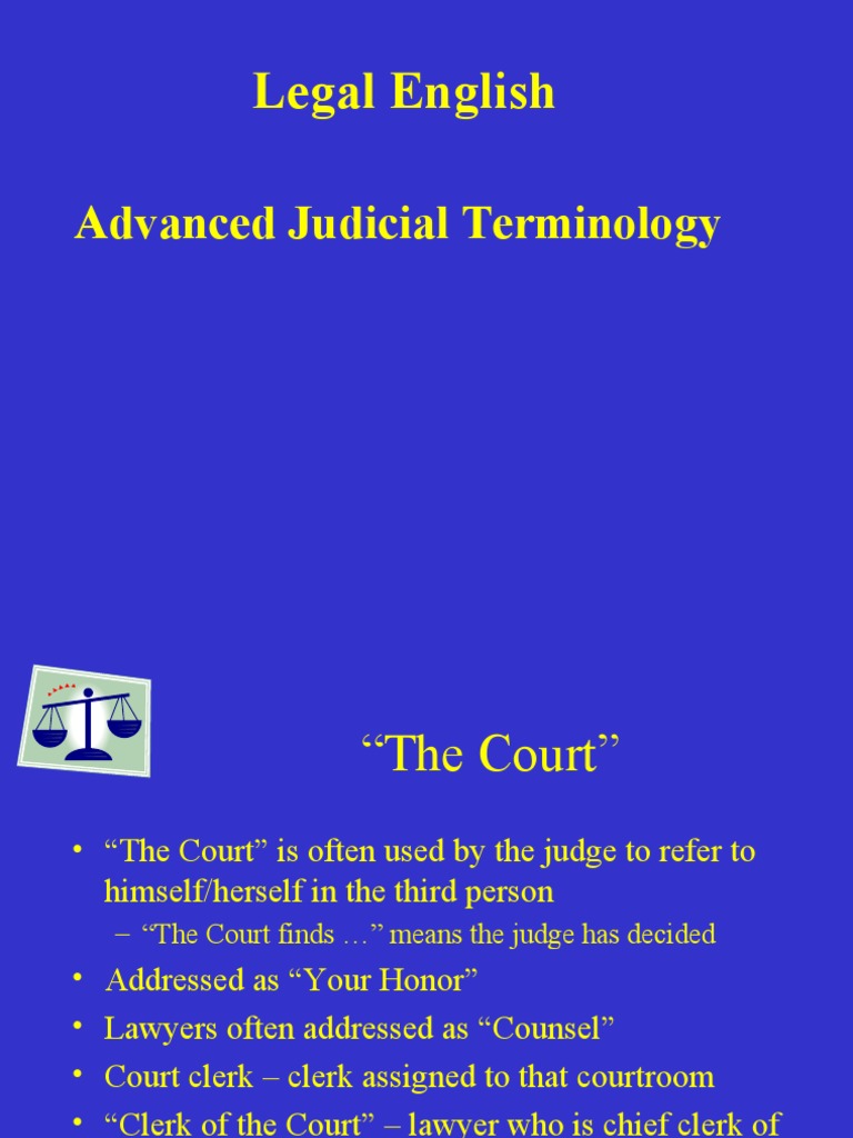 AB Advanced Judicial Terminology | PDF | Summary Judgment | Trials