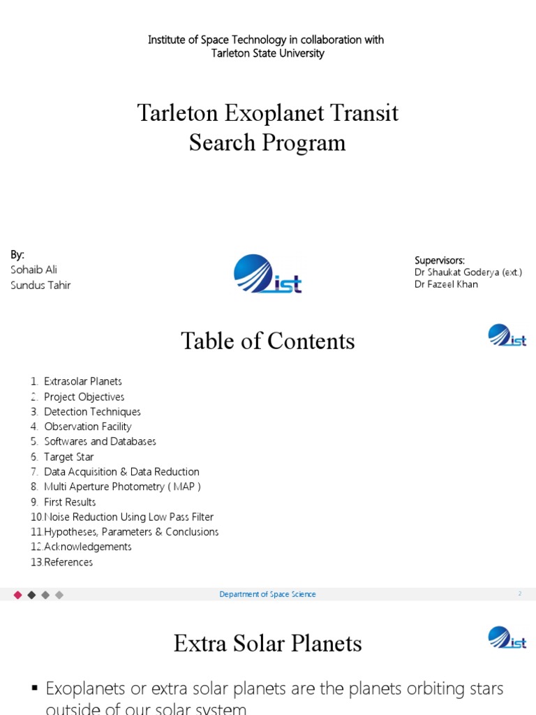 Final Year Project Presentation | PDF | Exoplanet | Astronomy