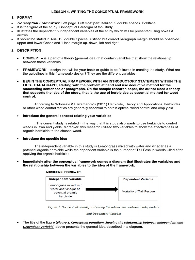 Writing a Conceptual Framework | PDF