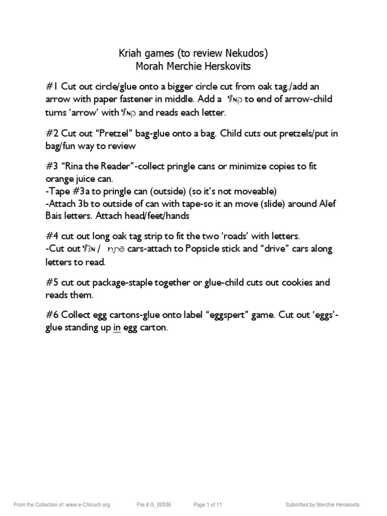 Repaso Otiot y Nikud | PDF