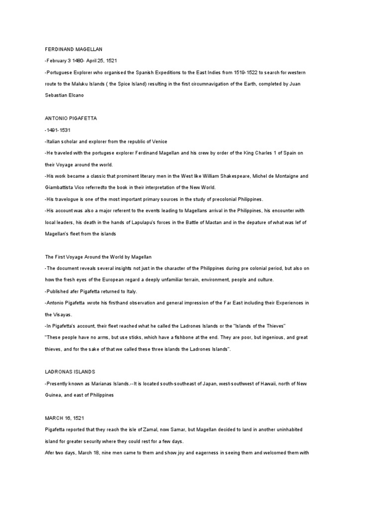 Ferdinand Magellan | PDF
