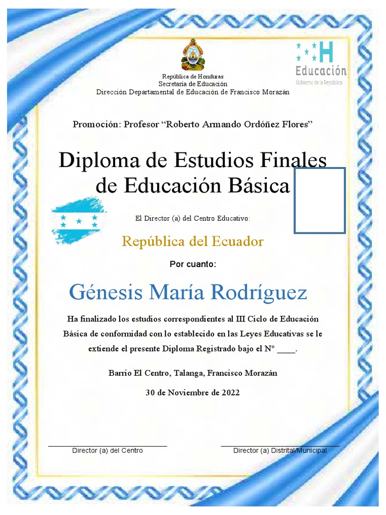 Diploma III Ciclo Autorizado | PDF