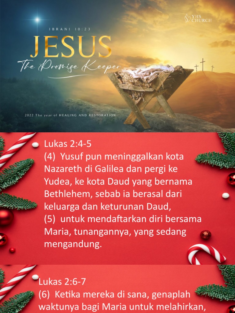25 Des 2022 Jesus The Promise Keeper | PDF