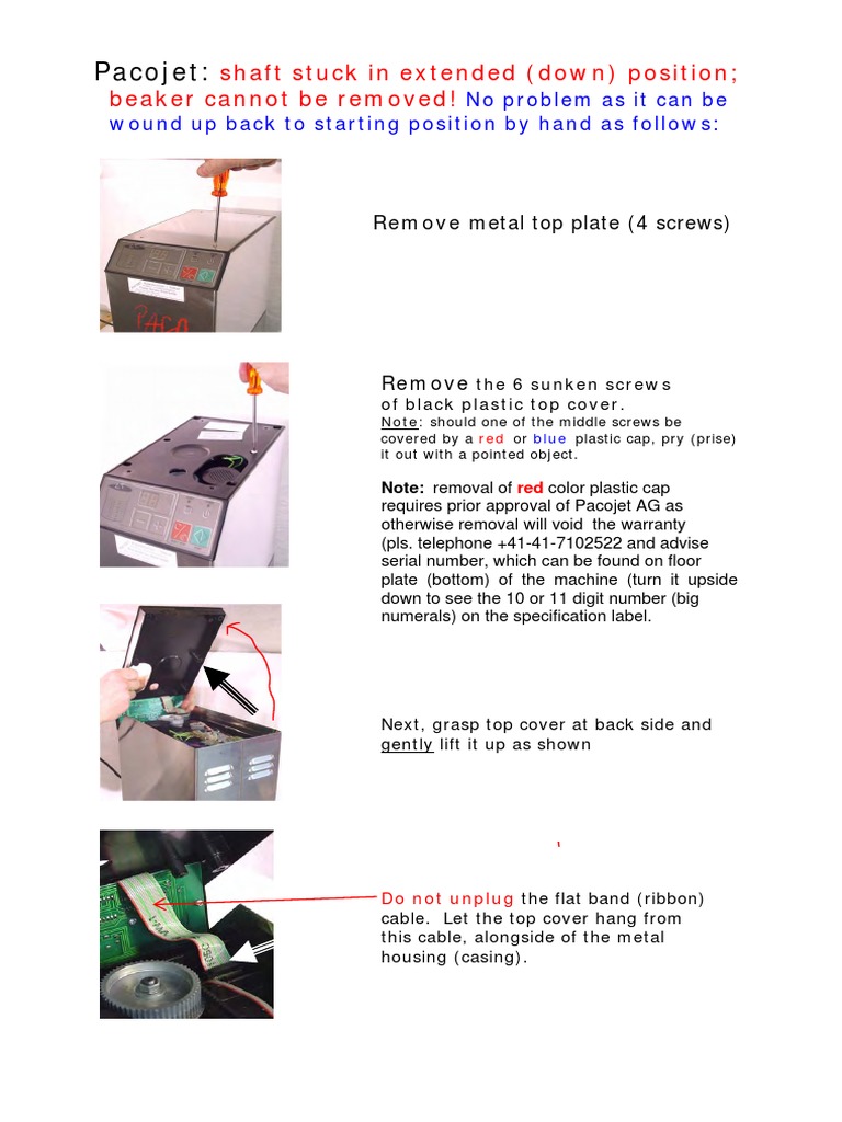 Manual Rewind Pacojet | PDF | Belt (Mechanical) | Mechanical Engineering