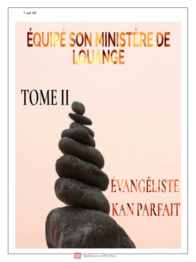 Equiper Son Ministère de Louange - Ev. Kan Parfait | PDF | Religion et spiritualité