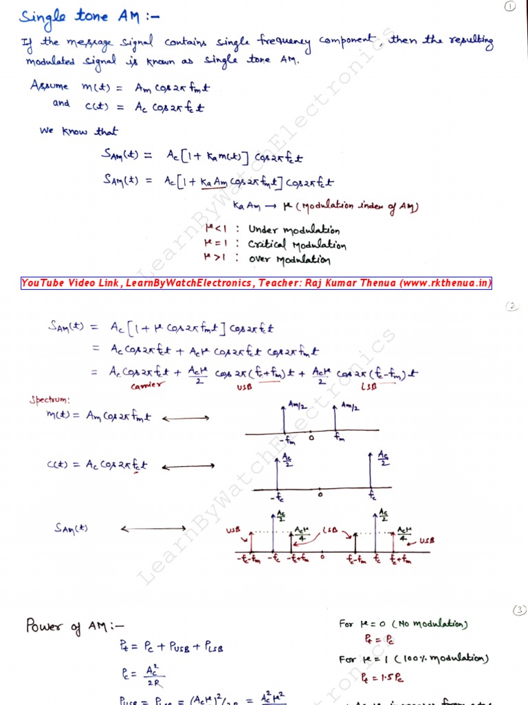 10 Single Tone AM | PDF