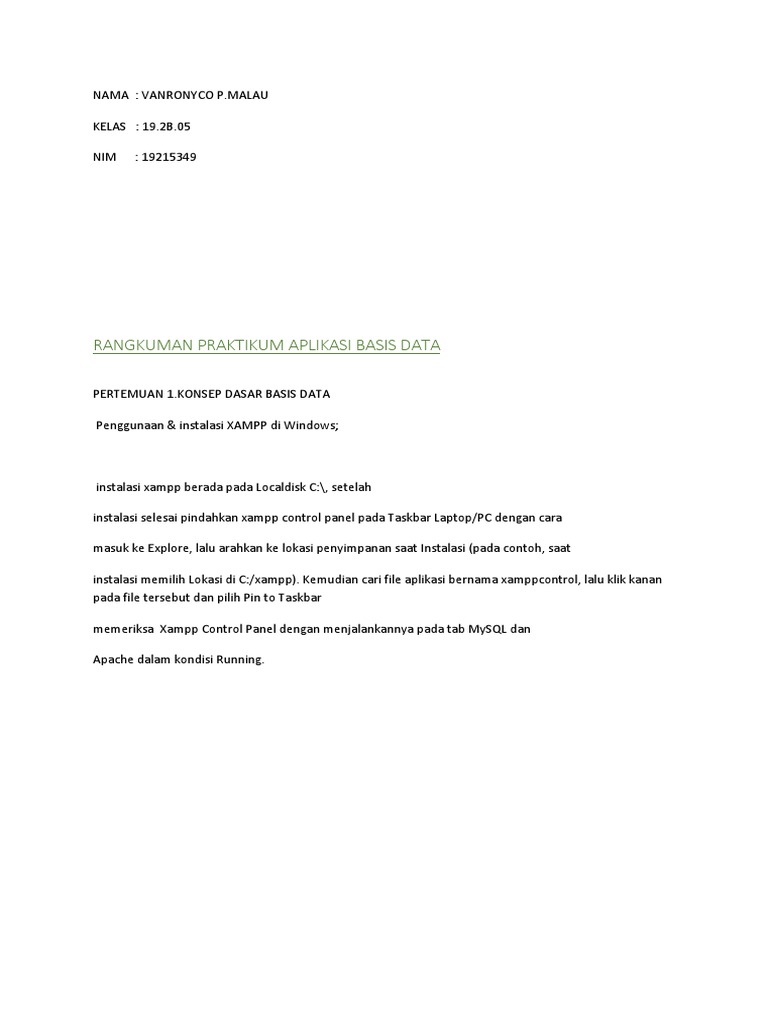 Vanronyco - Aplikasi Basis Data | PDF | Bisnis | Teknologi & Rekayasa