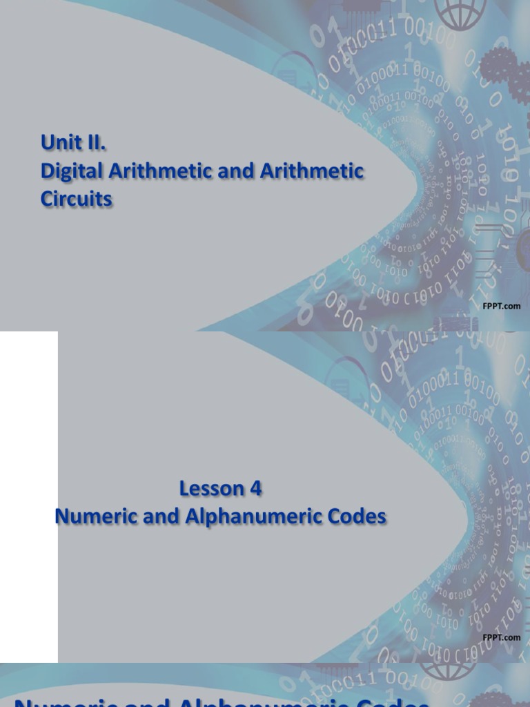 Numeric and Alphanumeric Codes Overview | PDF | Error Detection And ...