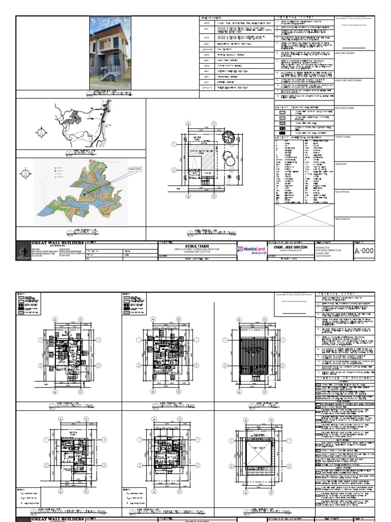 Engr. Jade Garzon As Built Amoa: Line and Grade | PDF | Plaster ...