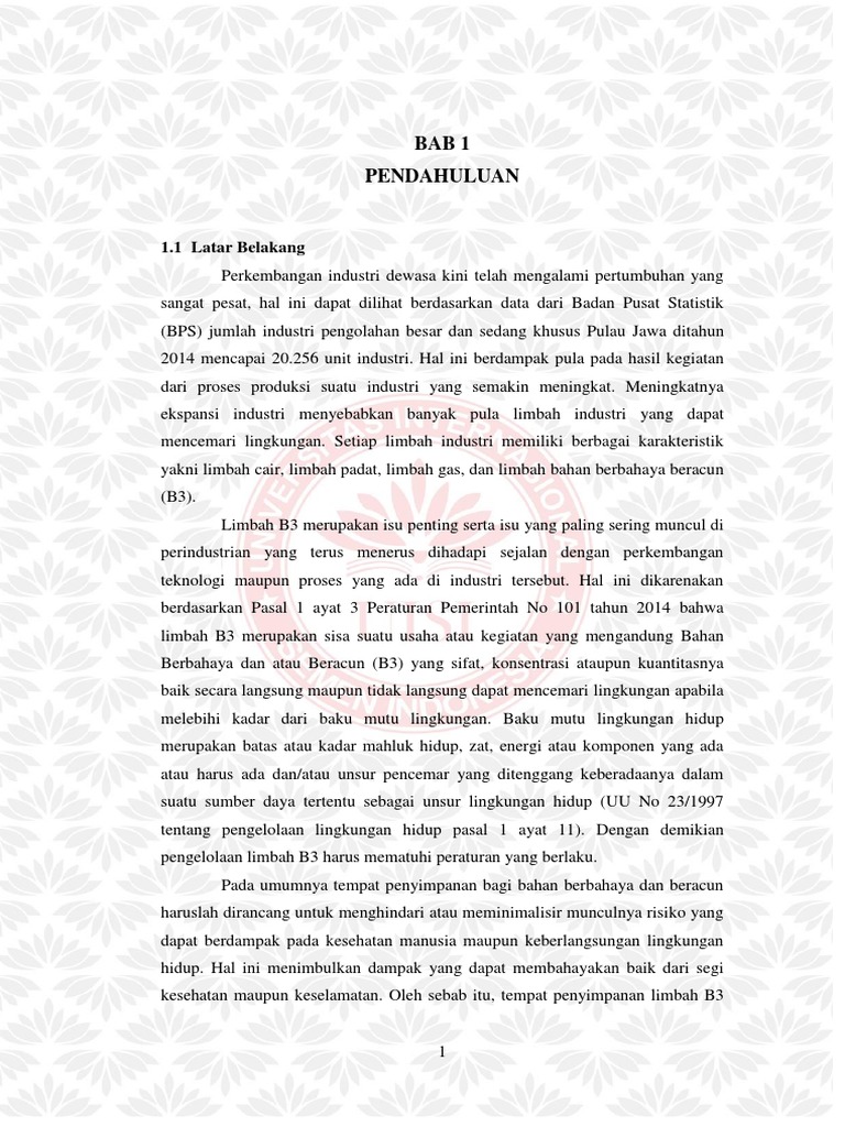 Desain TPS Limbah B3 Pasir Silika PT Swadaya | PDF | Sains & Matematika