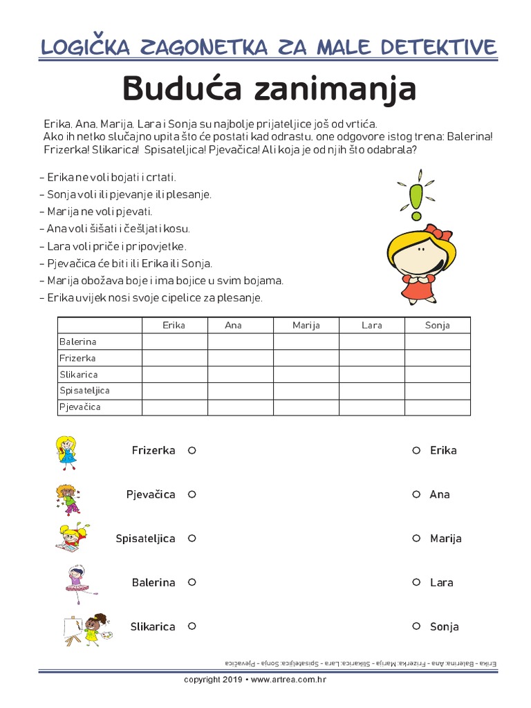 Logicke Mozgalice Citanje 11 | PDF