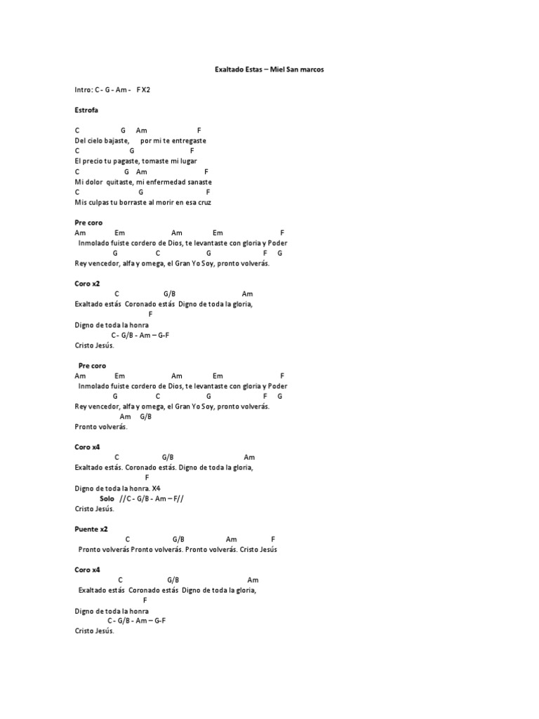 Exaltado Estas | PDF