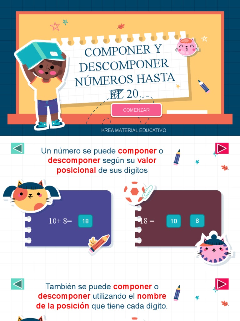 Componer Y Descomponer Números Hasta EL 20.: Comenzar | PDF