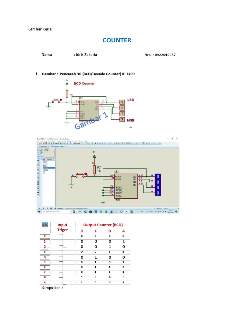 Lembar Kerja Counter | PDF | Metode & Bahan Ajar