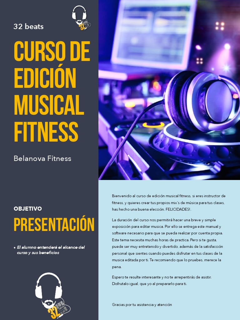 Manual de Edición Musical Fitness 32 Beats Audacity | PDF | Sonido ...