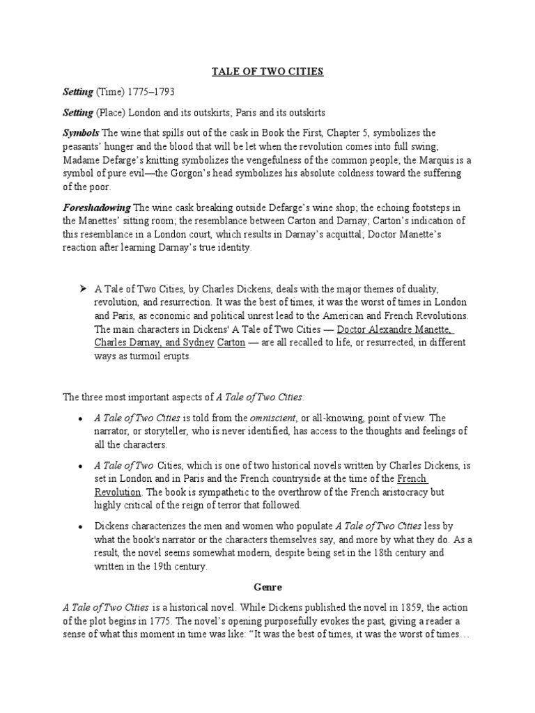 Tale of Two Cities | PDF | A Tale Of Two Cities | Wuthering Heights