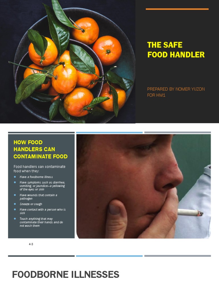 HM1 - The Safe Food Handler | PDF | Hand Washing | Foodborne Illness