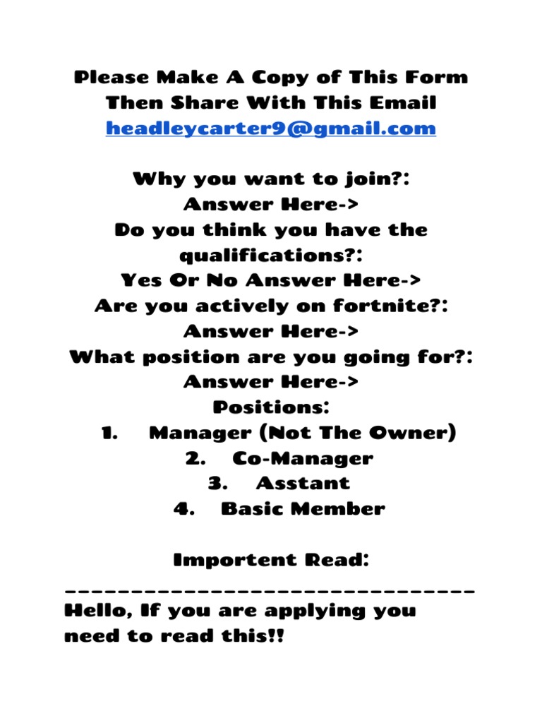 Tryout Form | PDF Tryout Form | PDF