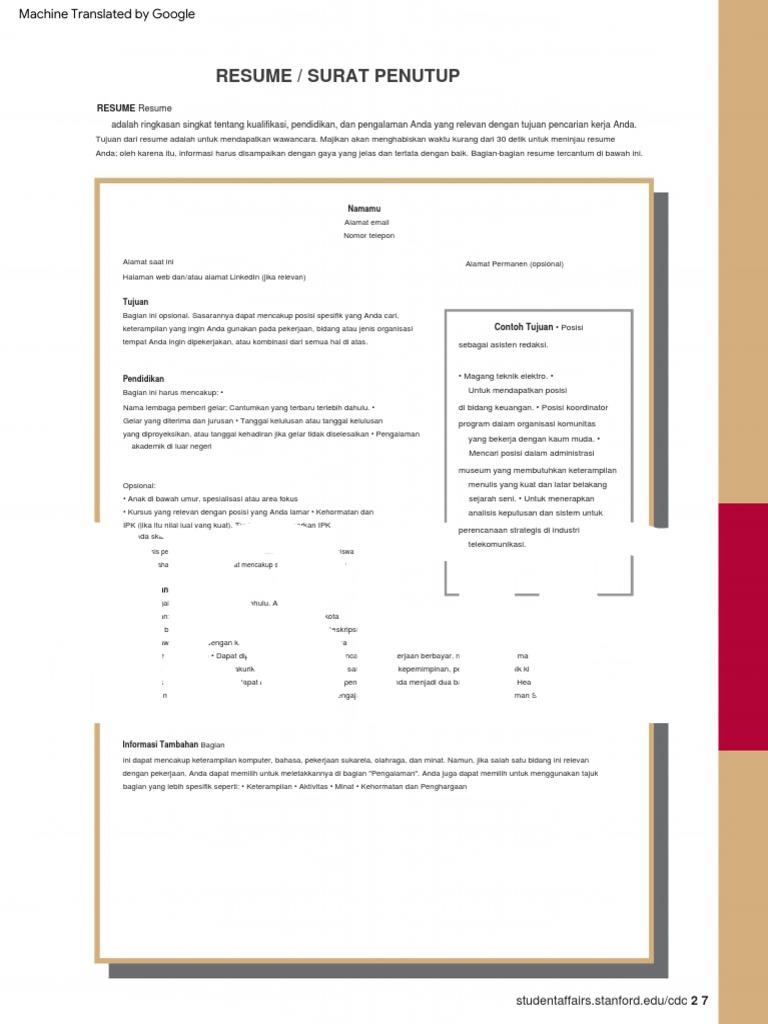 Resume and Cover Letter Examples 1 | PDF