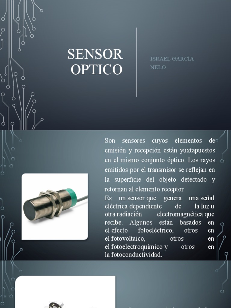 Tipos y funcionamiento de sensores ópticos | PDF