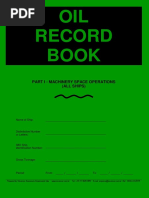 Oil Record Book Part I Examples | PDF | Fuel Oil | Fuels