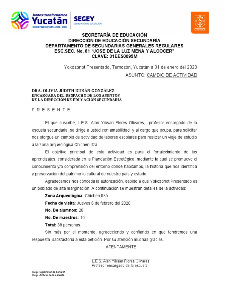 Solicitud Segey | PDF