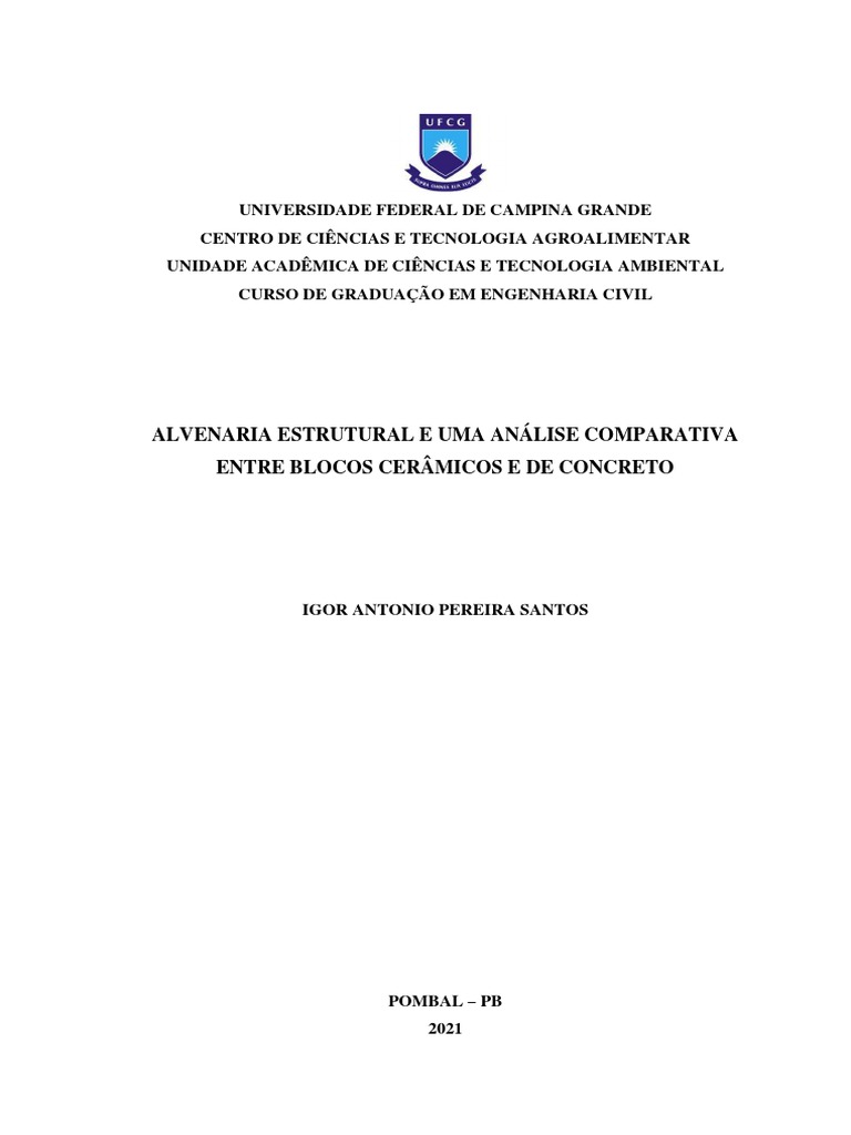 Igor Antonio Pereira Santos - TCC - Bacharelado em Engenharia Civil ...