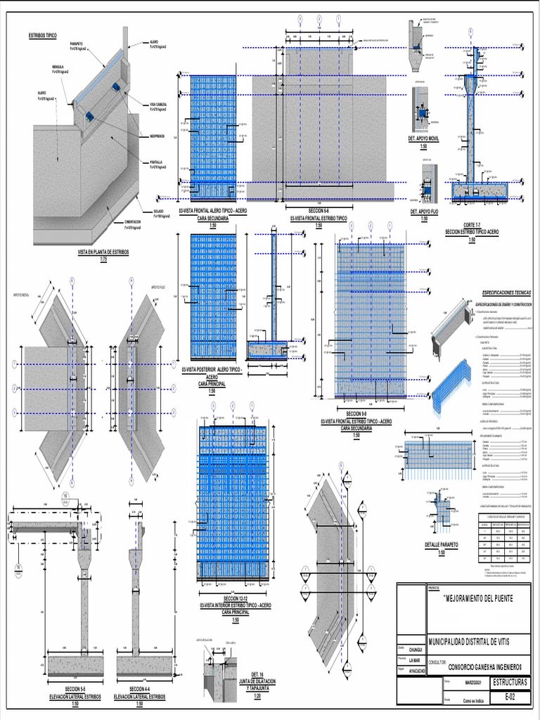 11.-Plano Estructuras E-02 | PDF