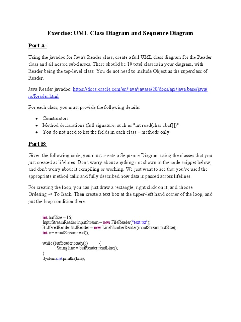 UML Exercise | PDF | Computers | Technology & Engineering