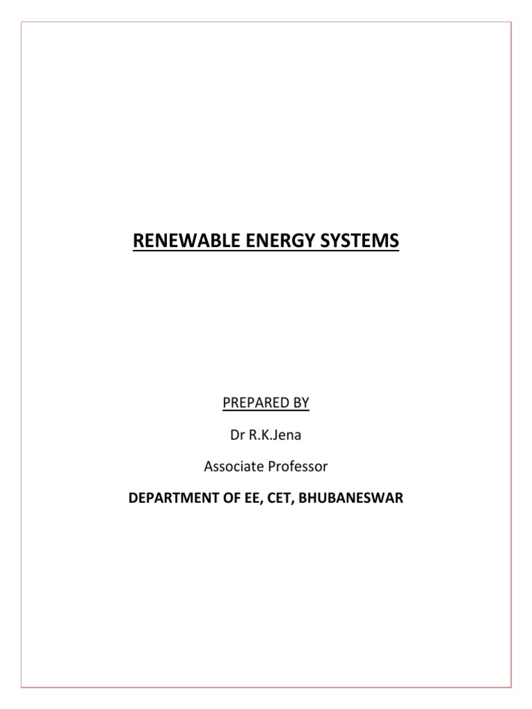 Unit 5 Hybrid Renewable Energy System | PDF | Stove | Biodiesel