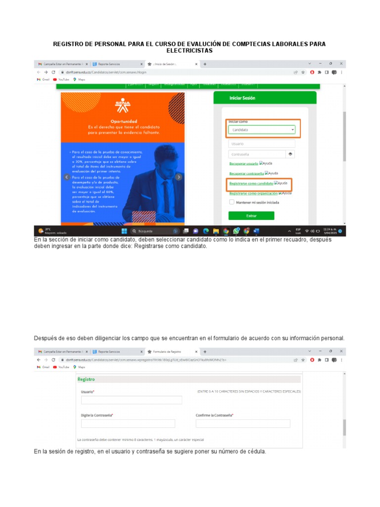 Paso A Paso Par Ael Registro | PDF