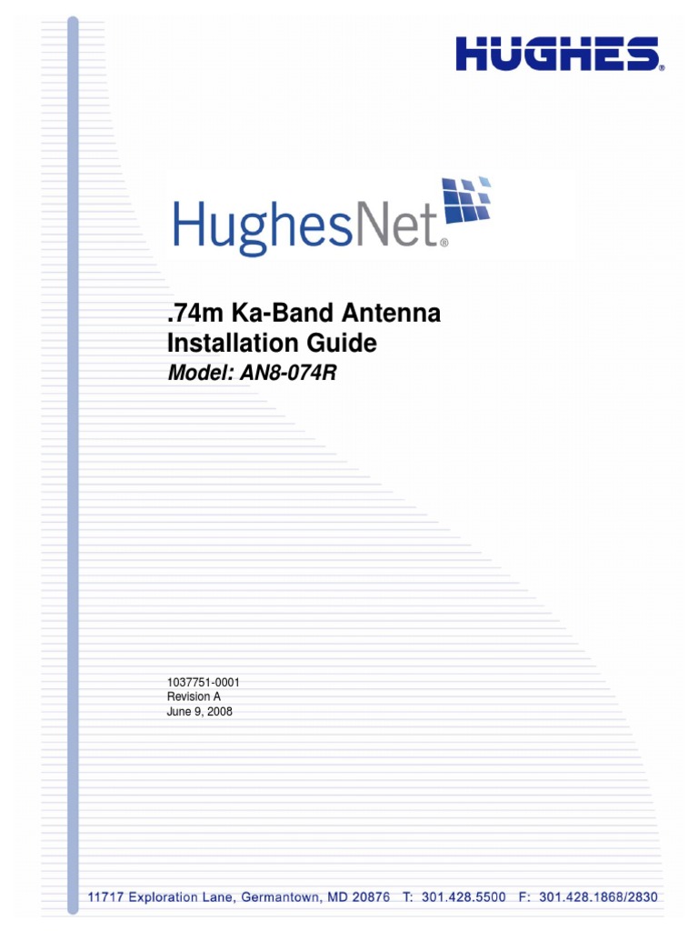 HughesNet AN8-074R .74m KA-Band Antenna - Pointing Guide | PDF ...