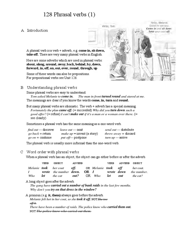 Phrasal Verbs | PDF | Linguistics | Syntax