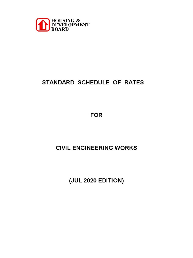 Standard Schedule of Rates 2020 | PDF | Deep Foundation | Concrete