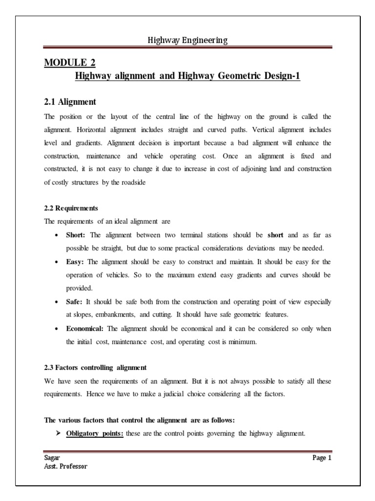 Module 2 | PDF | Road | Traffic