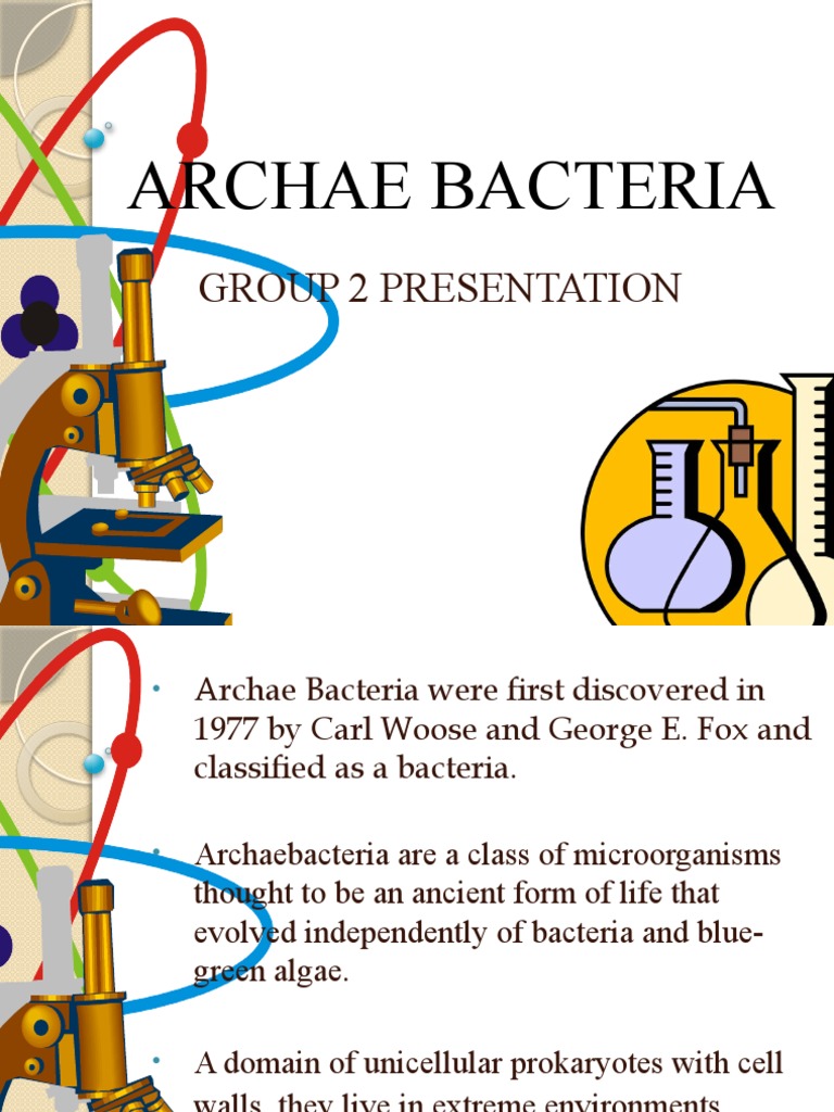 Archae Bacteria Group 2 Presentation | PDF | Archaea | Microorganism