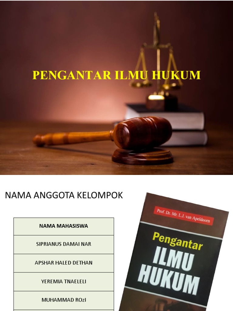 Pengantar Ilmu Hukum | PDF
