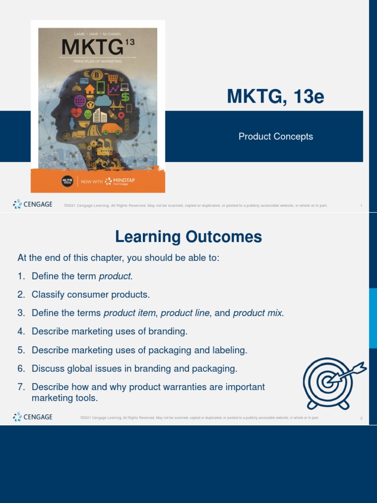 MKTG, 13e: Product Concepts | PDF | Brand | Product (Business)
