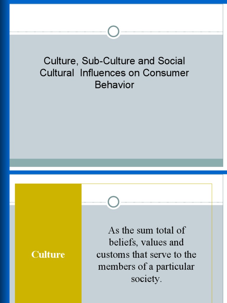 Culture, Sub Cul, Social Cls | PDF | Socioeconomic Status | Luxury Goods