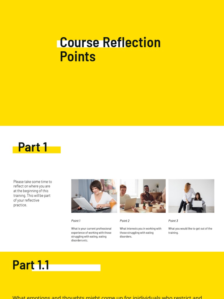 ACEDS Course Reflection Points | PDF | Risk | Eating Disorder