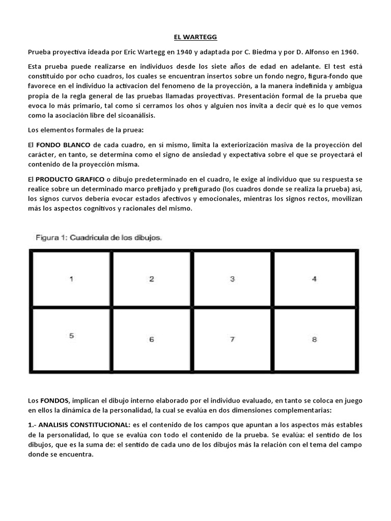 Explicacion Test Wartegg | PDF