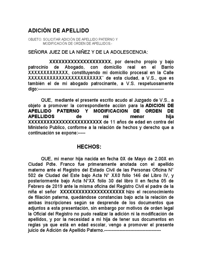 Adición de Apellido | PDF | Principios éticos | Justicia